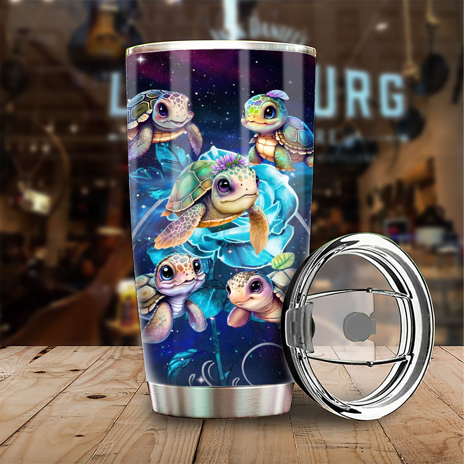 Baby Turtles Custom Tumbler - Farm Food Family Merch
