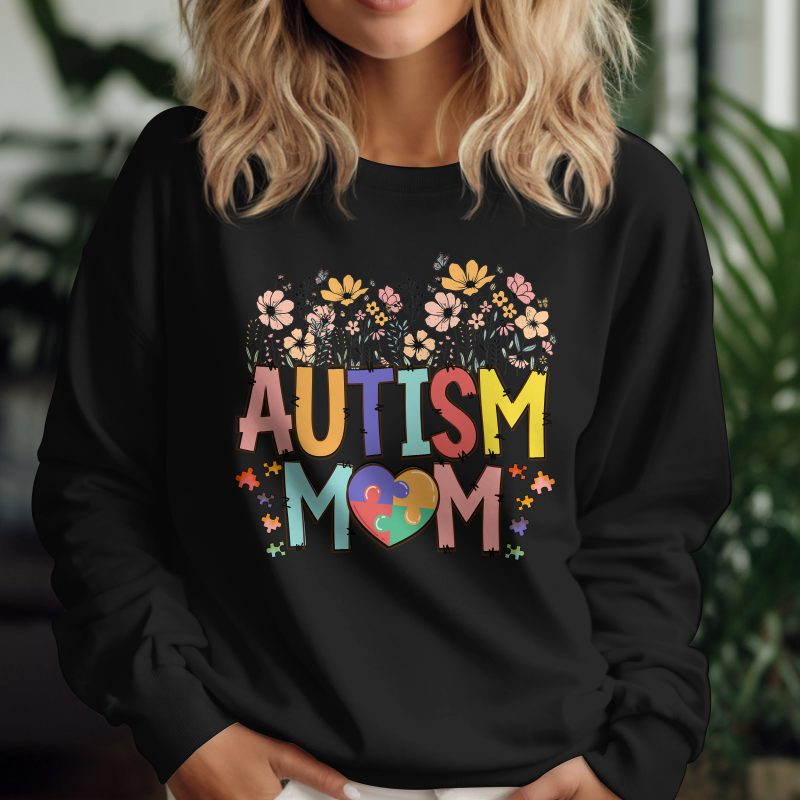 Autism Mom Shirt, Retro Autism Mom TShirt - Farm Food Family Merch