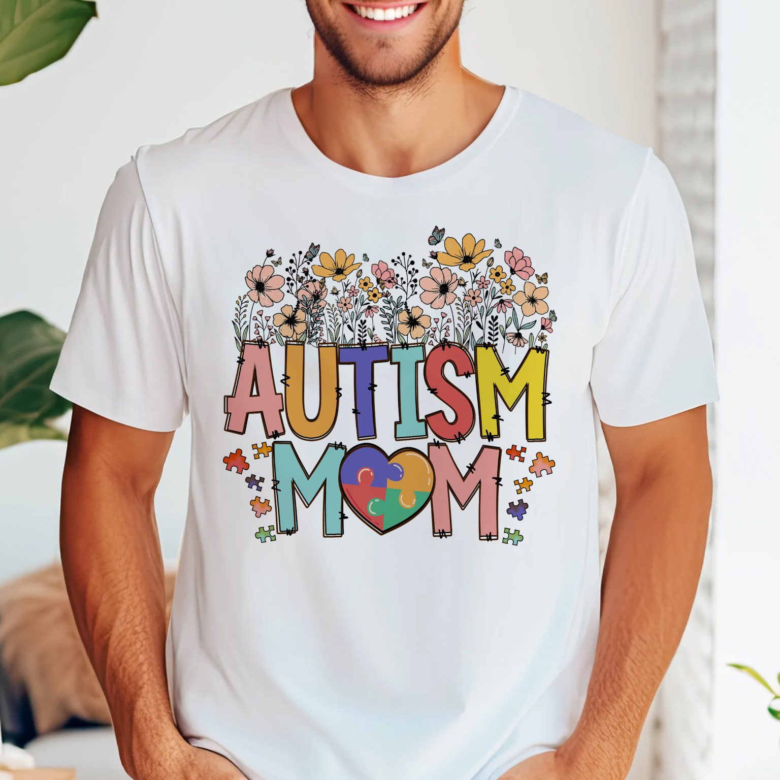 Autism Mom Shirt, Retro Autism Mom TShirt - Farm Food Family Merch