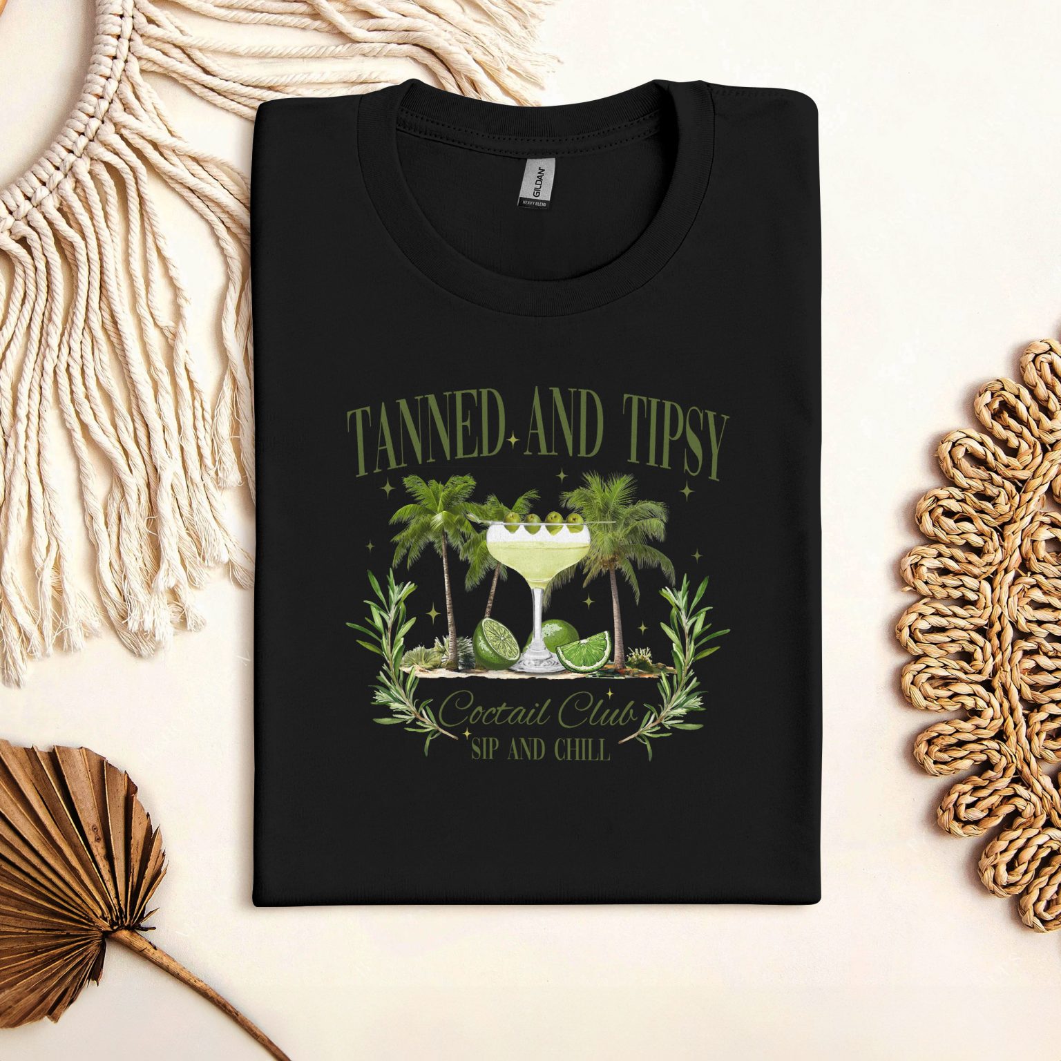 Tanned and Tipsy Shirt - Farm Food Family Merch