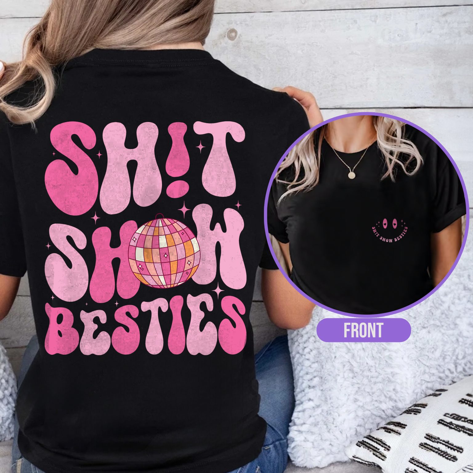 Retro Show Besties Shirt - Farm Food Family Merch