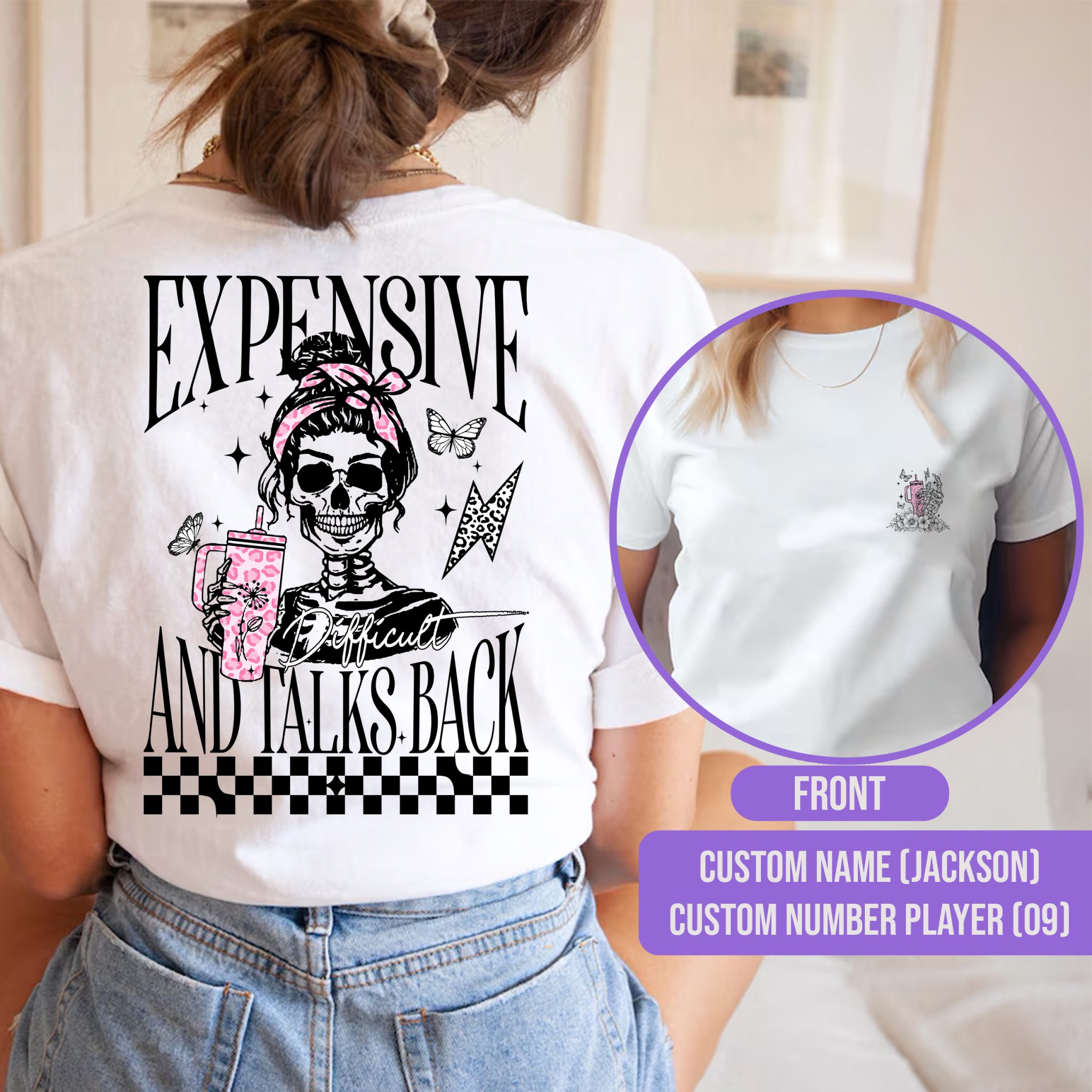 Retro Expensive Difficult And Talks Back Shirt - Farm Food Family Merch